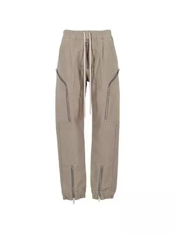 Rick Owens Heizer Zip-detail Track Pants - Neutrals