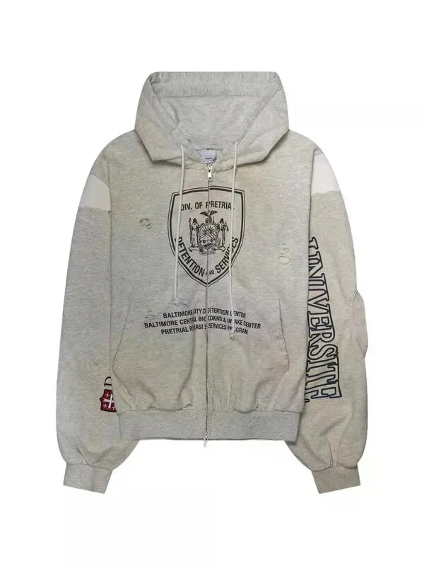 PROTOCOL INDEX Reconstructed Distressed Hoodie