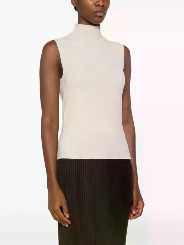 AROVESCIO High-neck Sleeveless Sweater