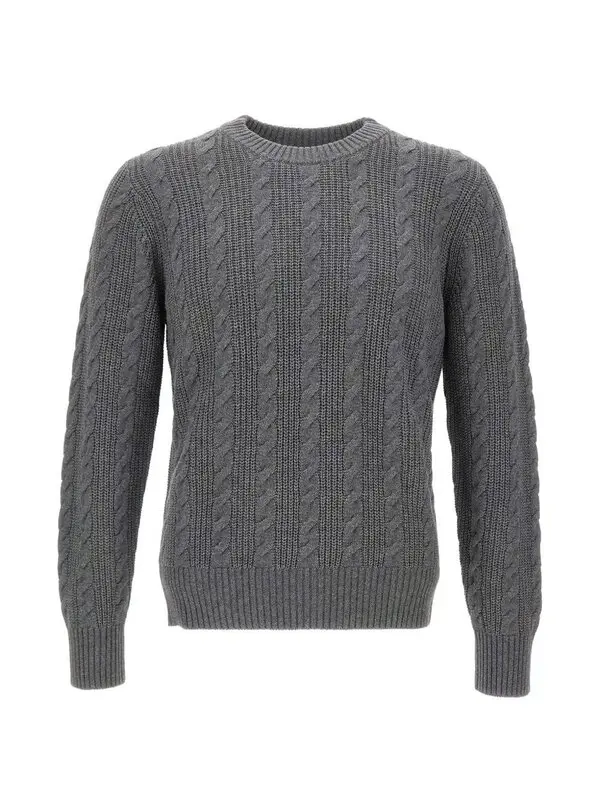 KANGRA Cable-knit Sweater - Grey