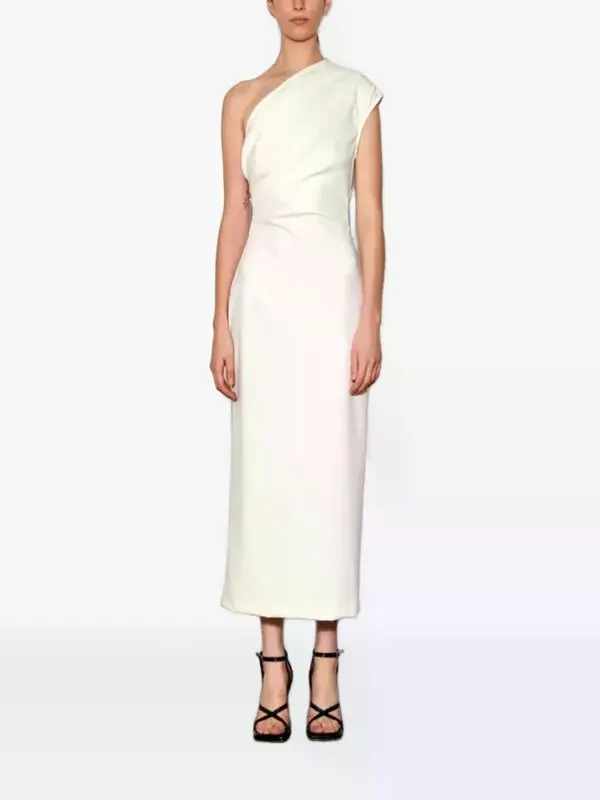 WYNN HAMLYN Ruby One-shoulder Midi Dress