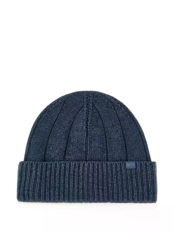 Paul & Shark Ribbed-knit Beanie Hat