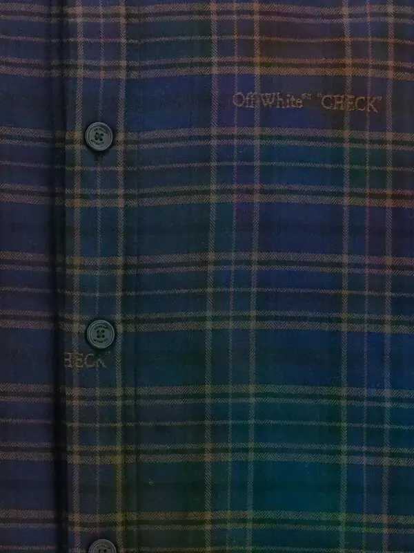 Off-White Check-pattern Padded Overshirt