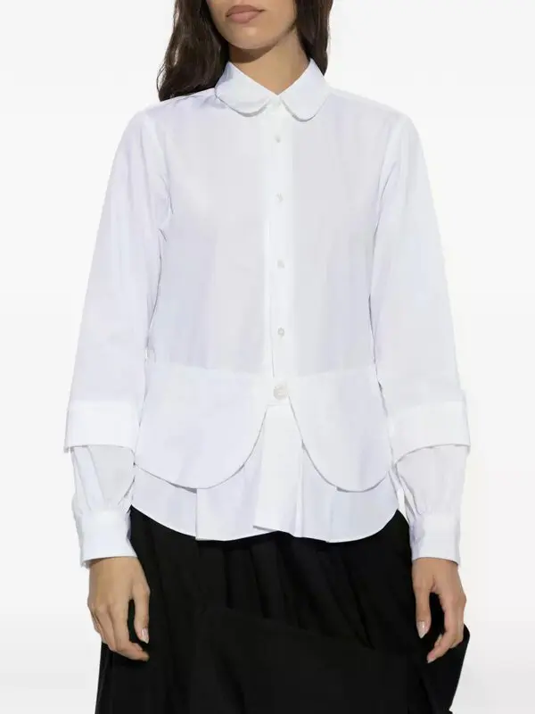 Noir Kei Ninomiya Ruffled Layered Shirt
