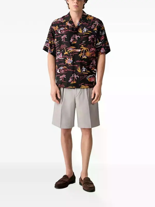 WACKO MARIA Pleated Tailored Shorts - Grey