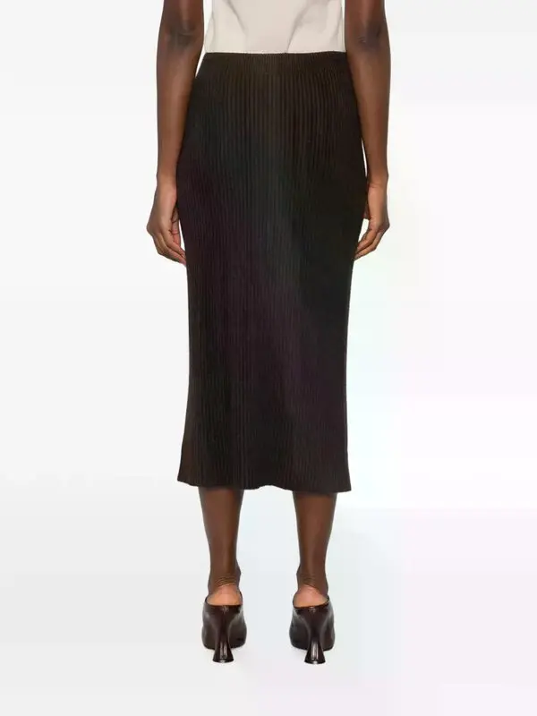 AROVESCIO Ribbed-knit Skirt