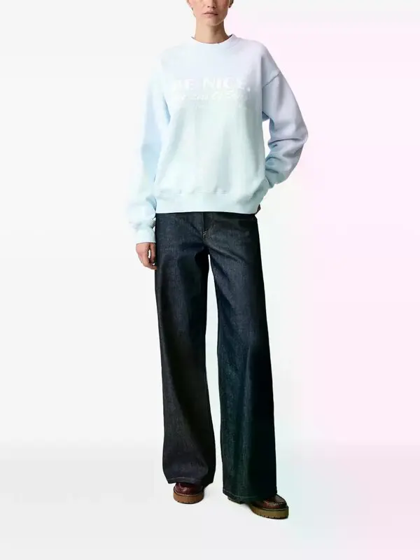 Sporty & Rich Be Nice Slogan-print Sweater