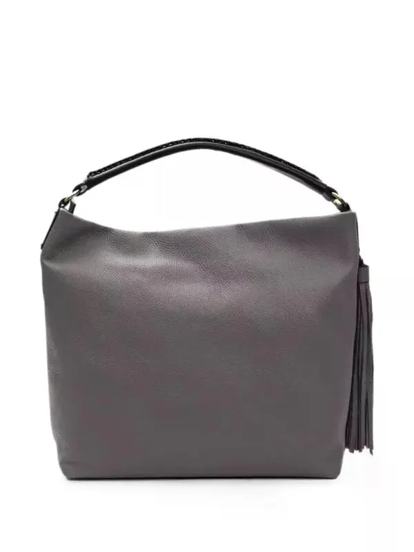POMPEI DONATELLA Tassel-detail Leather Shoulder Bag