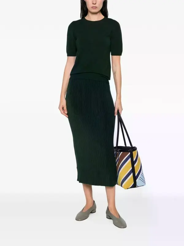 AROVESCIO Ribbed-knit Skirt