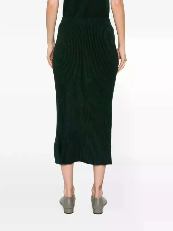 AROVESCIO Ribbed-knit Skirt