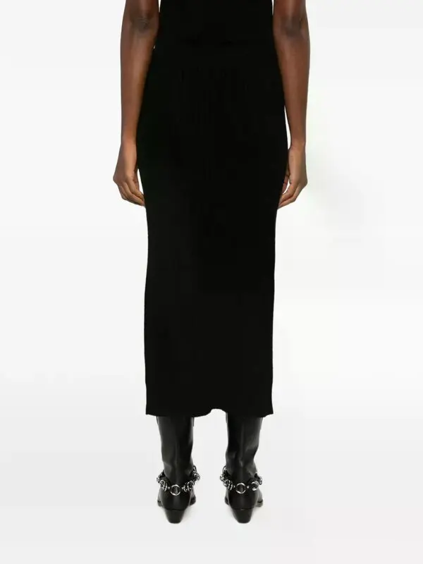 AROVESCIO Ribbed-knit Skirt