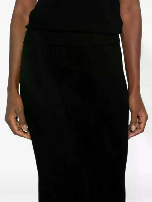 AROVESCIO Ribbed-knit Skirt