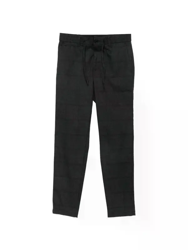 BOSS Check-pattern Drawstring Trousers