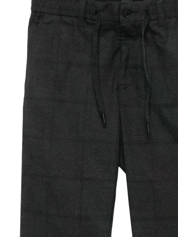 BOSS Check-pattern Drawstring Trousers