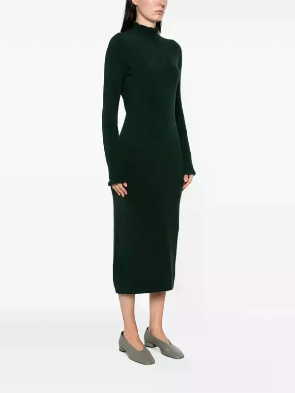 AROVESCIO High-neck Long-sleeve Dress