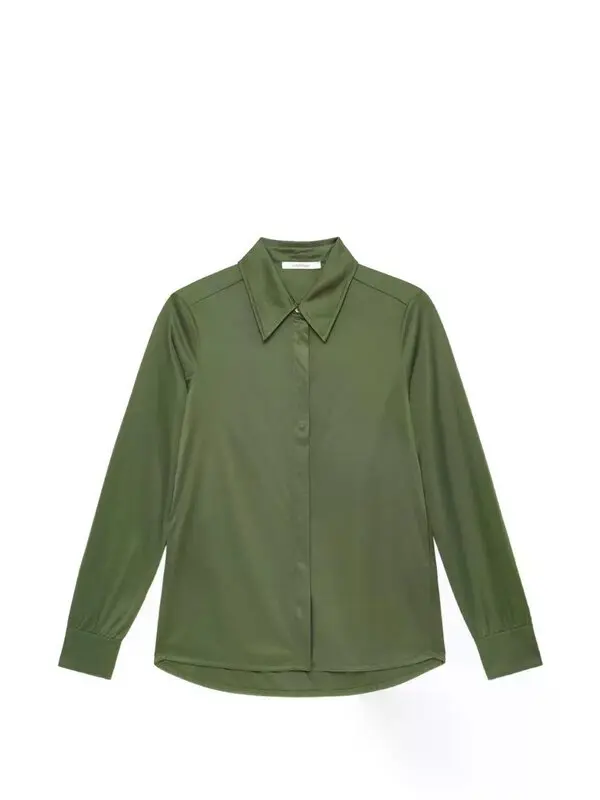 Malìparmi Concealed-button Jersey Shirt - Green