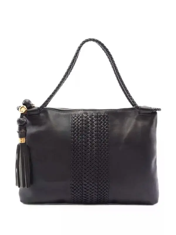Gucci 2010s Woven Tassel Tote Bag
