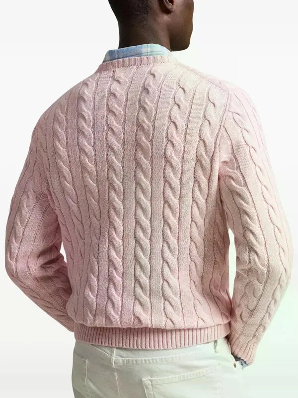 Polo Ralph Lauren Cable-knit Cotton Jumper - Pink