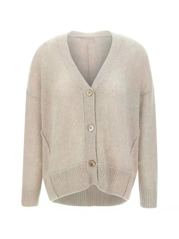 Hemisphere V-neck Oversized Cardigan