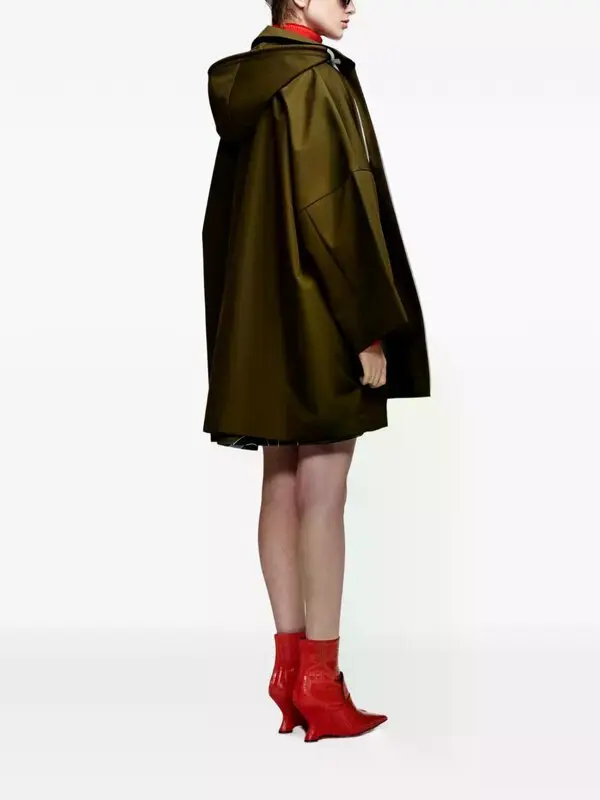 Essentiel Antwerp Krimson Hooded Coat