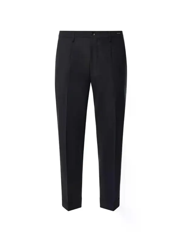 MICHAEL COAL Pleated Turn-up Trousers