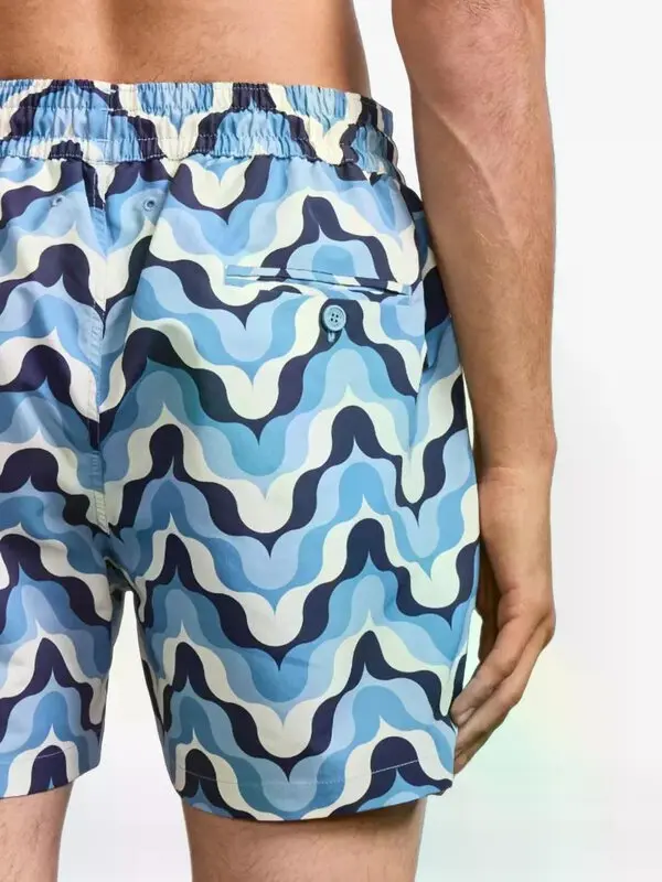 Frescobol Carioca Deserto-print Swim Shorts
