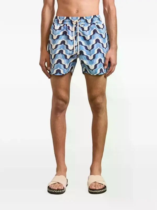 Frescobol Carioca Deserto-print Swim Shorts