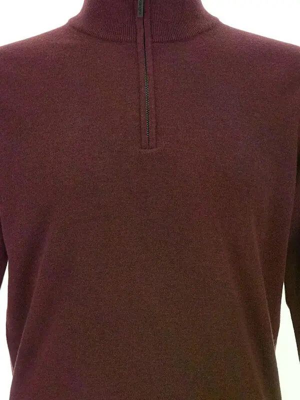 KANGRA Half-zip Virgin-wool Sweater