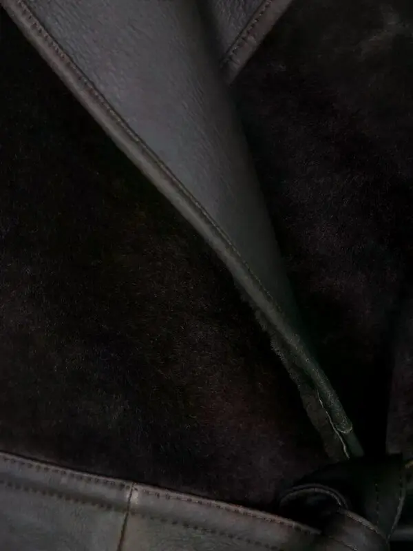 Alberta Ferretti Reversible Belted Shearling Coat