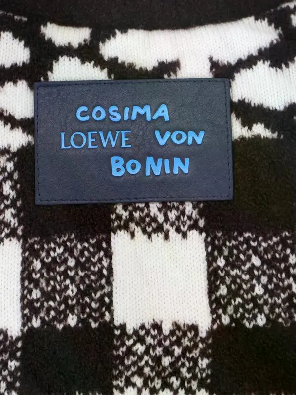 Loewe Cosima Von Bonin Patchwork Wool Sweater - Brown
