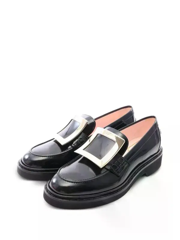 ROGER VIVIER 2020s Viv Ranger Buckle Loafers - Black