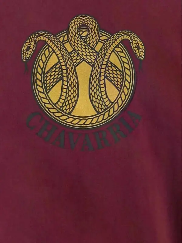 WILLY CHAVARRIA Snake Crest Graphic-print T-shirt