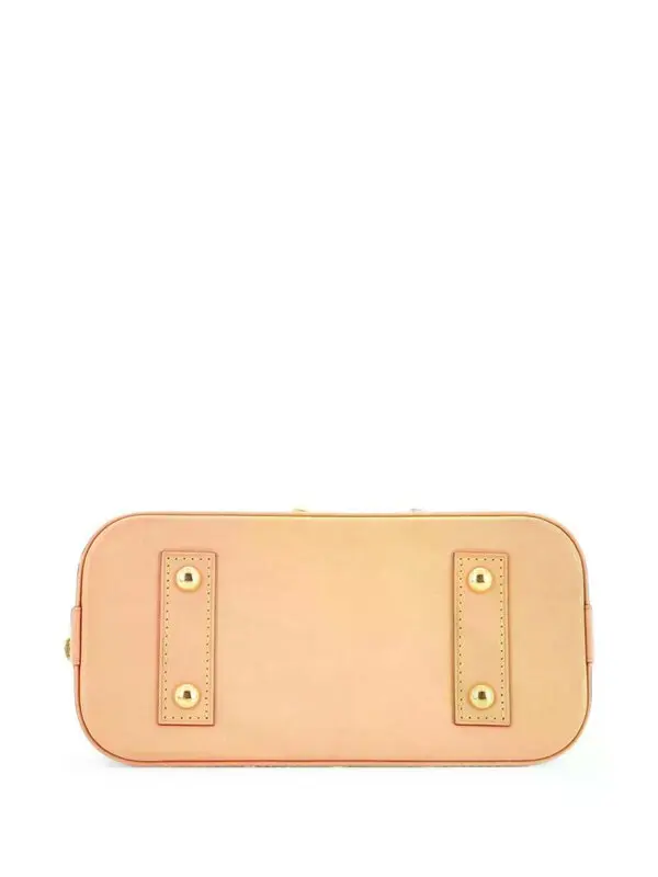 LOUIS VUITTON Alma Charm Chain Handbag Monogram Vernis Bb Satchel