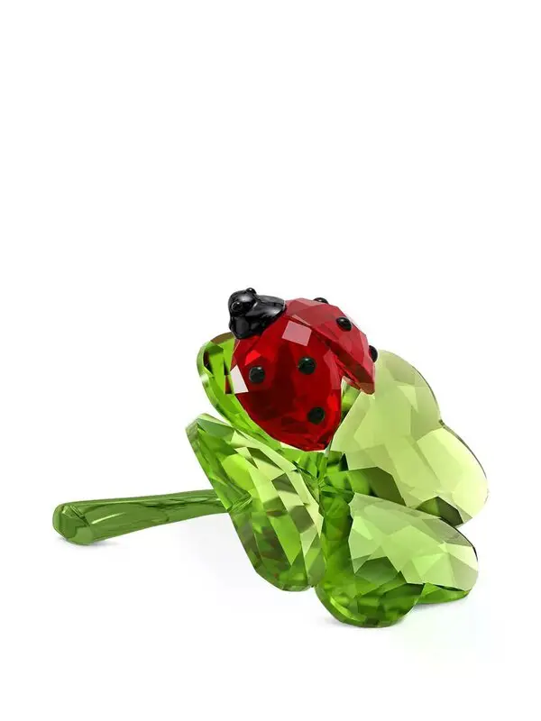 SWAROVSKI Idyllia Ladybug And Clover Ornament