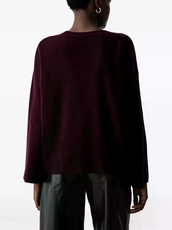 VICOLO V-neck Ribbed-trim Sweater