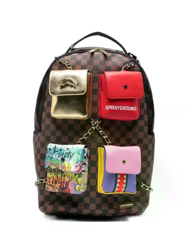SPRAYGROUND Check-pattern Chain-link Backpack