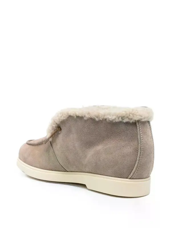Fabiana Filippi Shearling-trim Suede Boots