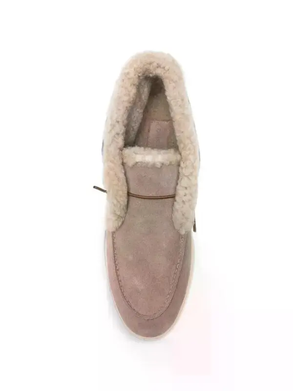 Fabiana Filippi Shearling-trim Suede Boots