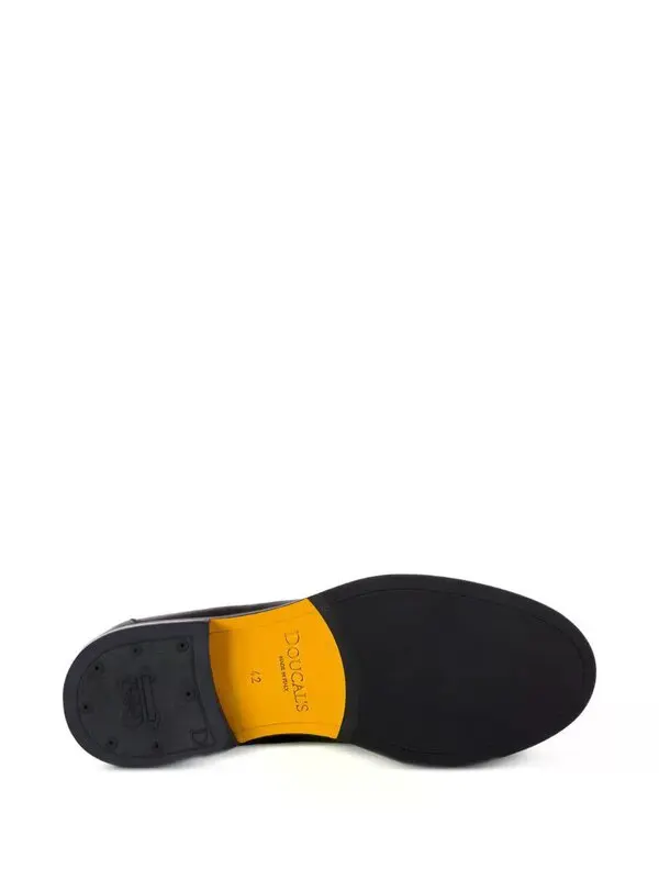 DOUCAL'S Penny-slot Leather Loafers - Brown