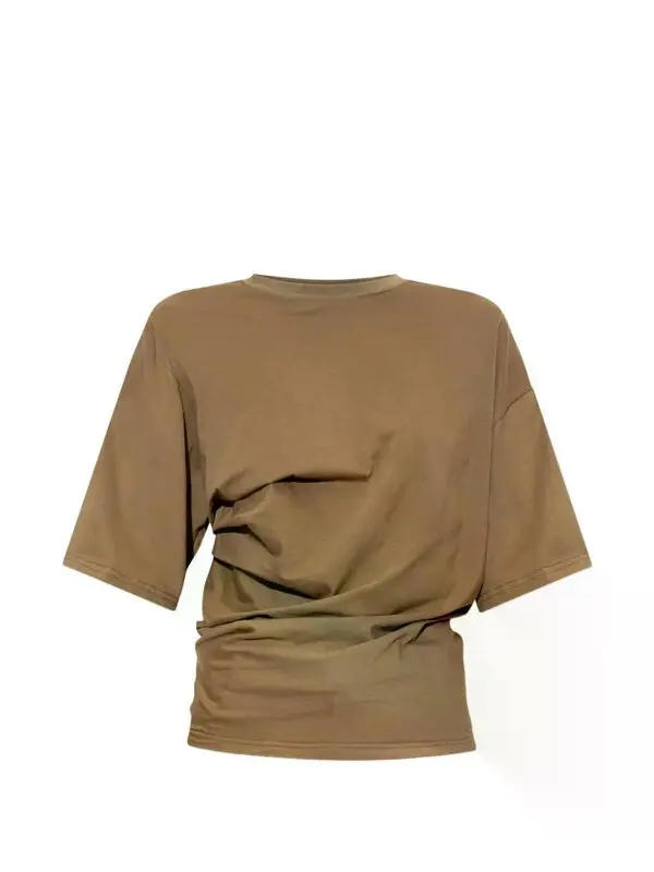Christopher Esber Draped Cotton Top - Brown