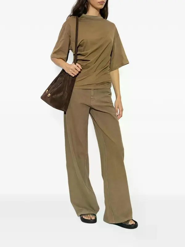 Christopher Esber Draped Cotton Top - Brown