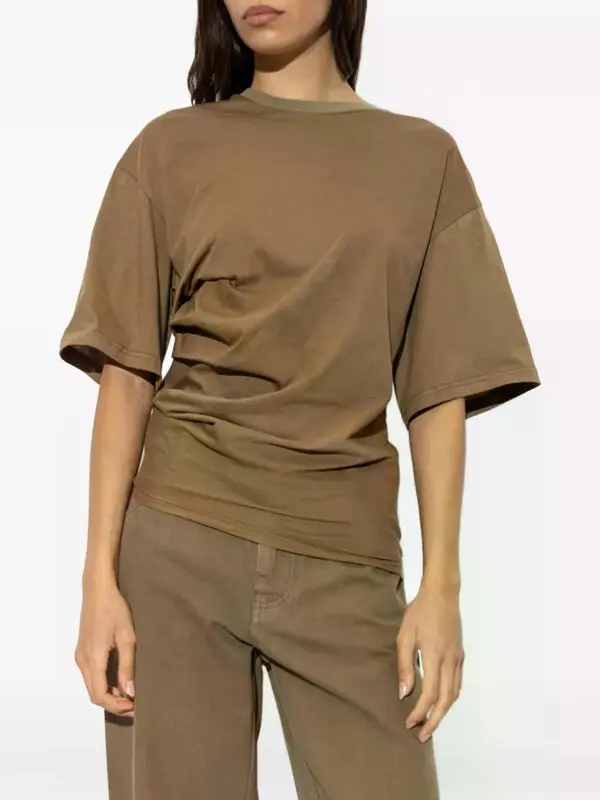 Christopher Esber Draped Cotton Top - Brown