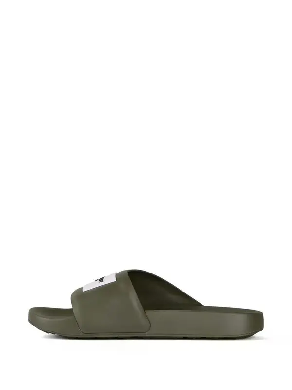 Givenchy Label Slide Mules In Rubber