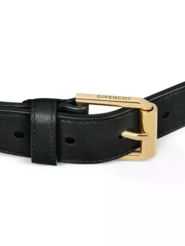 Givenchy Voyou Belt In Shiny Leather