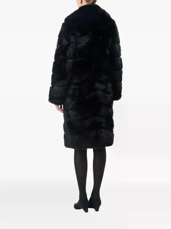 OW Copenhagen Faux-fur Coat - Black