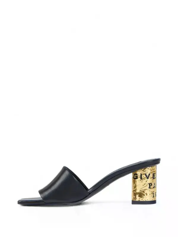 Givenchy Tape Heeled Mules In Leather