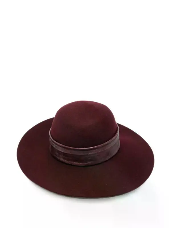 Ermanno Scervino Buckle-detail Wide-brim Hat