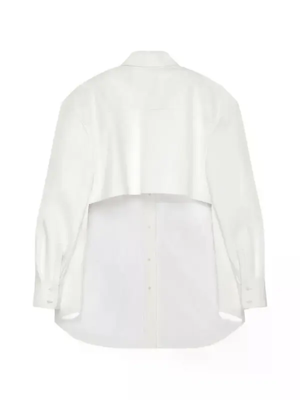 Givenchy Asymmetric Shirt In Nappa Leather