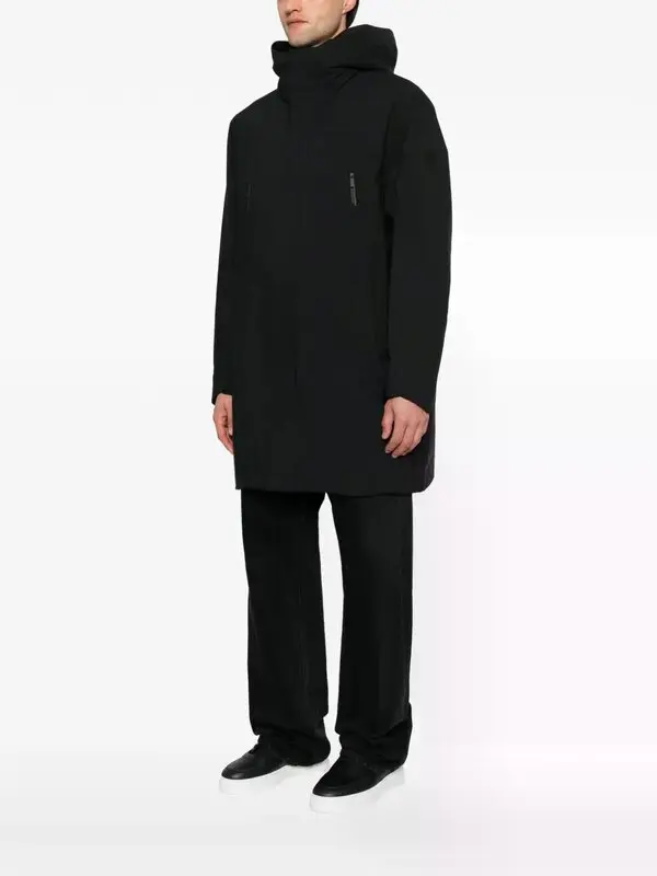 Moncler Logo-patch Hooded Parka Coat
