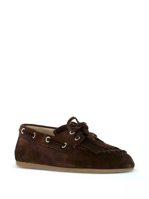 Miu Miu Fringe-detail Suede Loafers